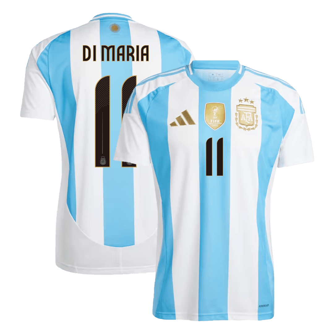 Premium Quality Men's DI MARIA #11 Argentina Home Soccer Jersey Shirt ...