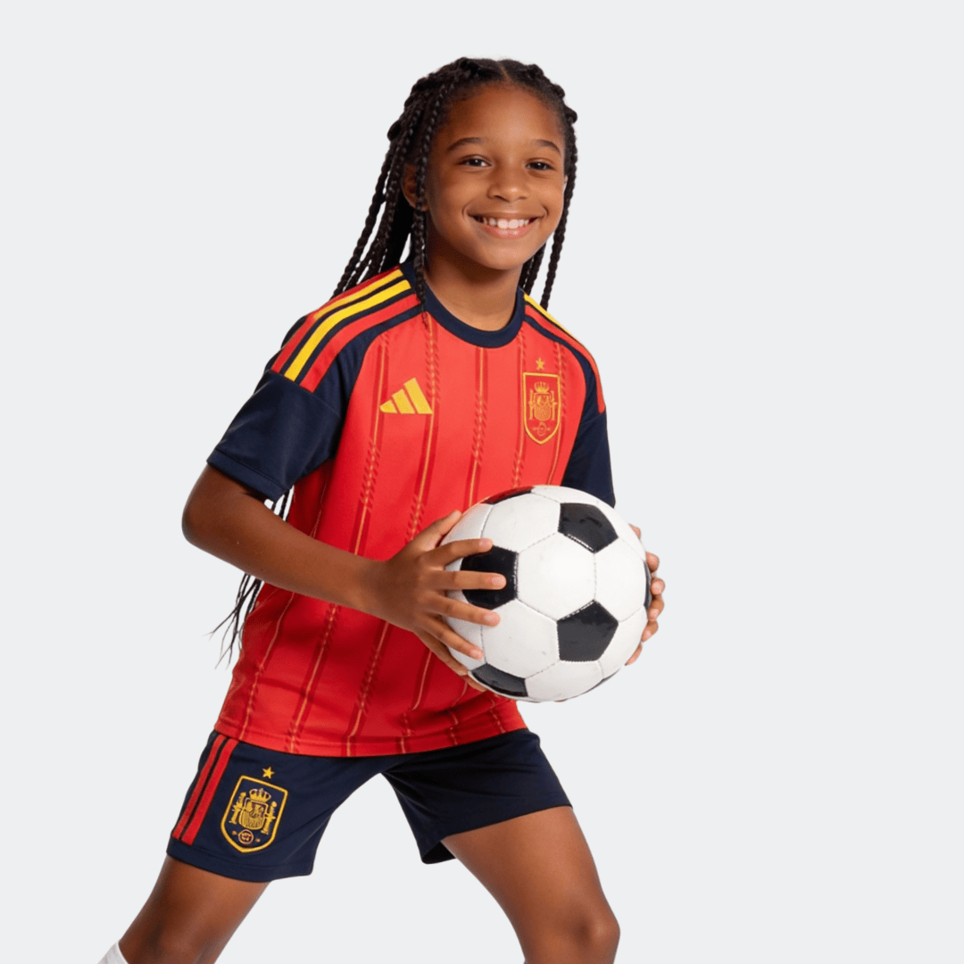 Kids Spain Home Soccer Jersey Kit World Cup 2026 | Pro Jersey Shop
